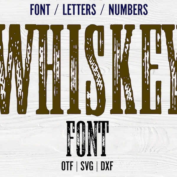 Bourbon Font - Etsy