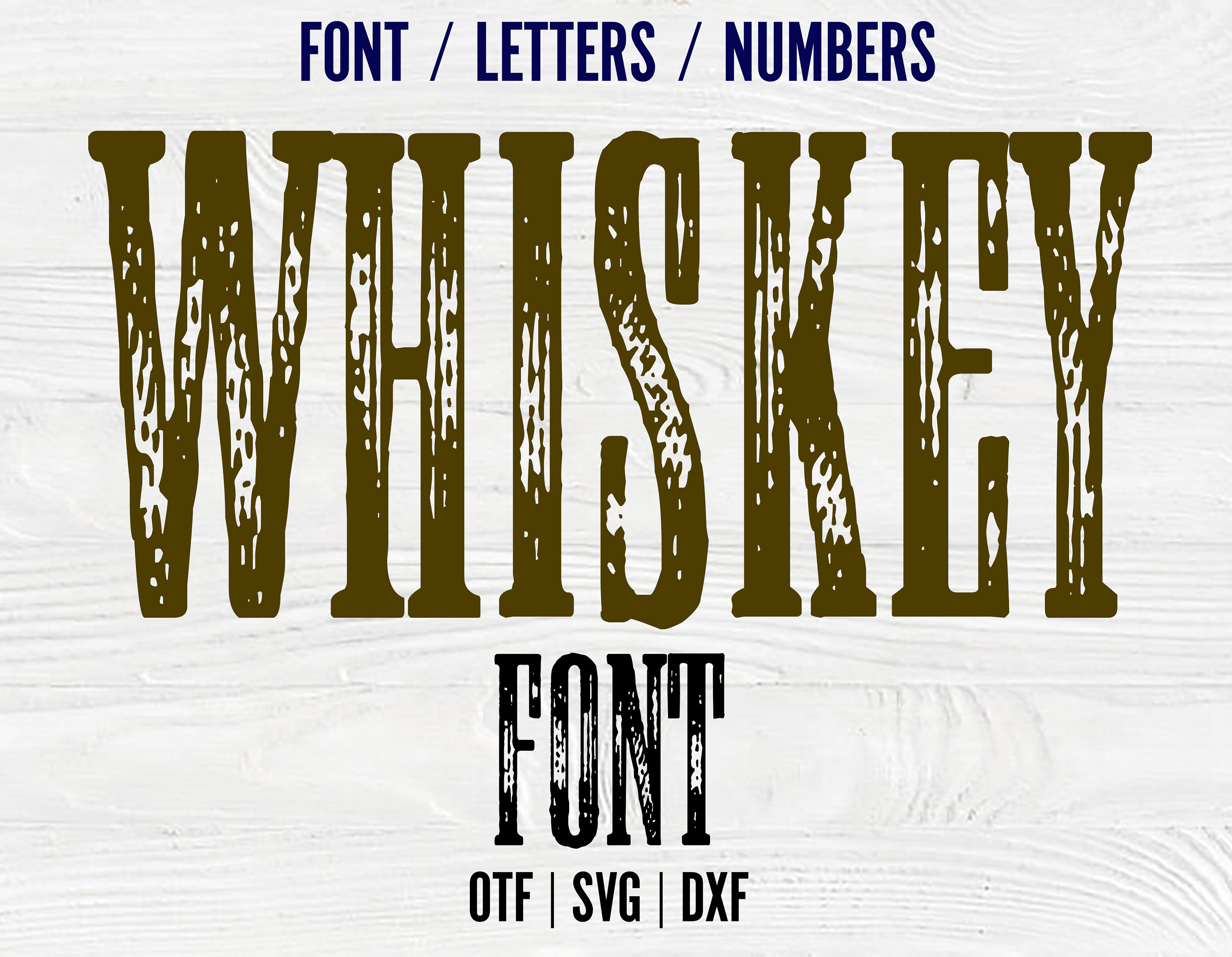 Whiskey Font Otf Western SVG Font Whiskey Letters SVG Bourbon Font ...