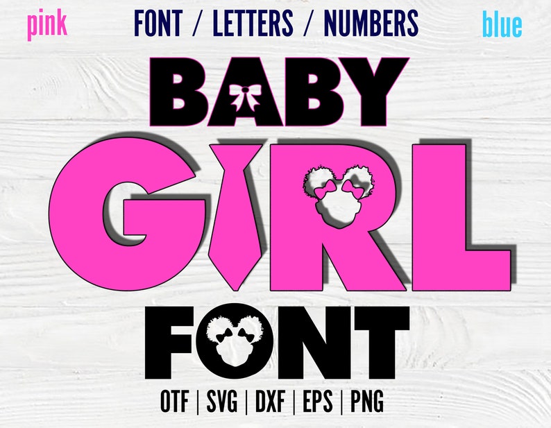 Baby Font Set Afro Baby Boss Girl Font OTF Boss Boy Baby Font - Etsy