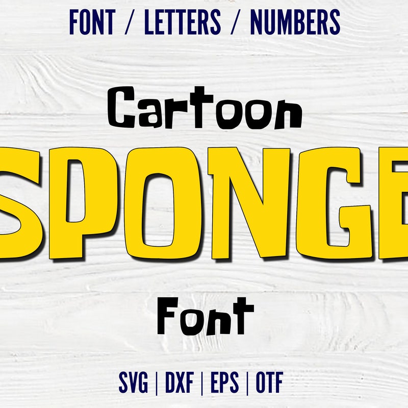 Spongebob Font Cricut - Etsy