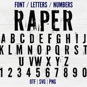 Rapper Font OTF Rapper SVG Letters Rapper Shirt Diy Rap SVG Alphabet ...