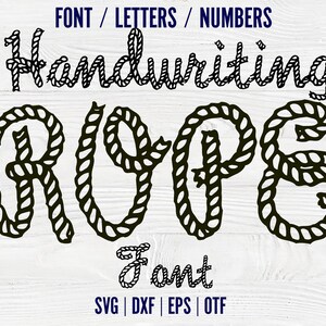 Cowboy Rope Fonts Bundle Handwriting Font Svg Rope Font Otf Rope ...