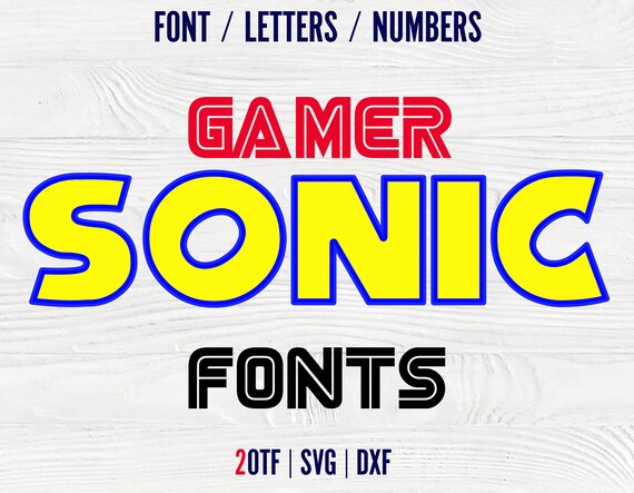 Sonic Font Otf Sonic Letters Svg Baby Shirt Diy Svg Baby Font - Etsy UK