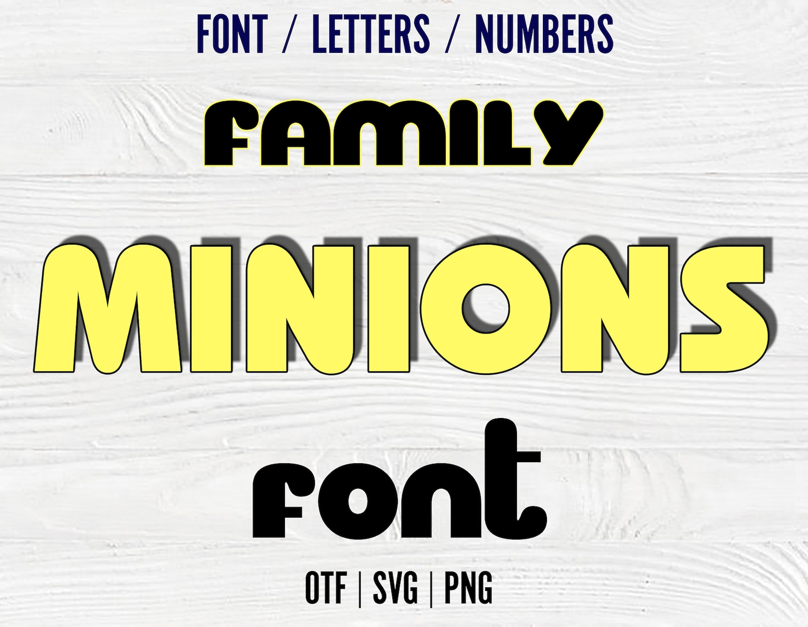 Minion font font OTF Minions letters SVG Cricut cut Minions - Etsy México