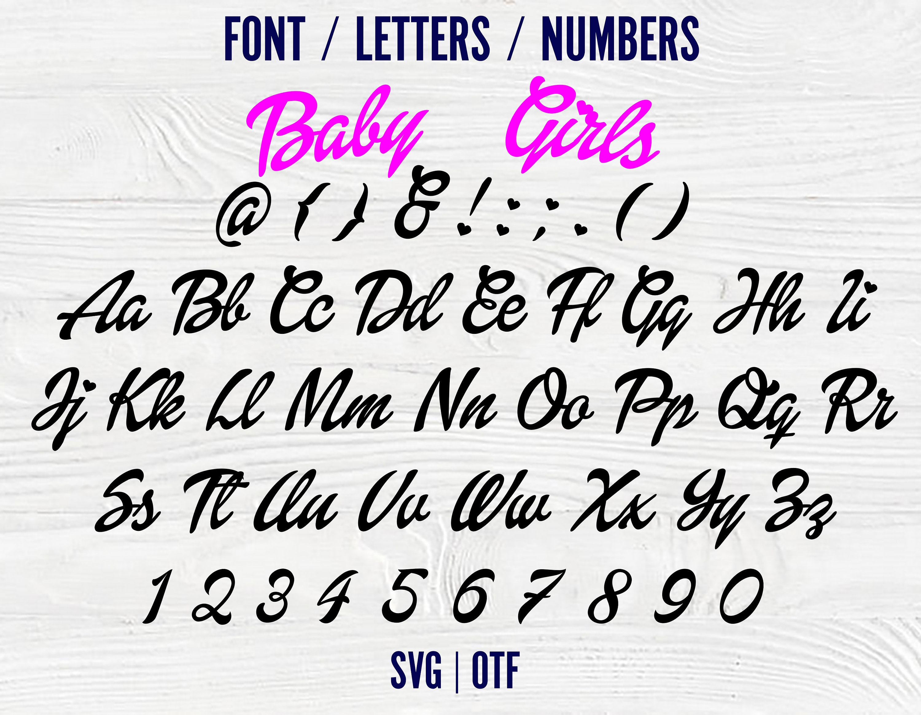 Baby Girl Font Otf Baby Letters Svg Baby Shirt Diy Svg Baby - Etsy