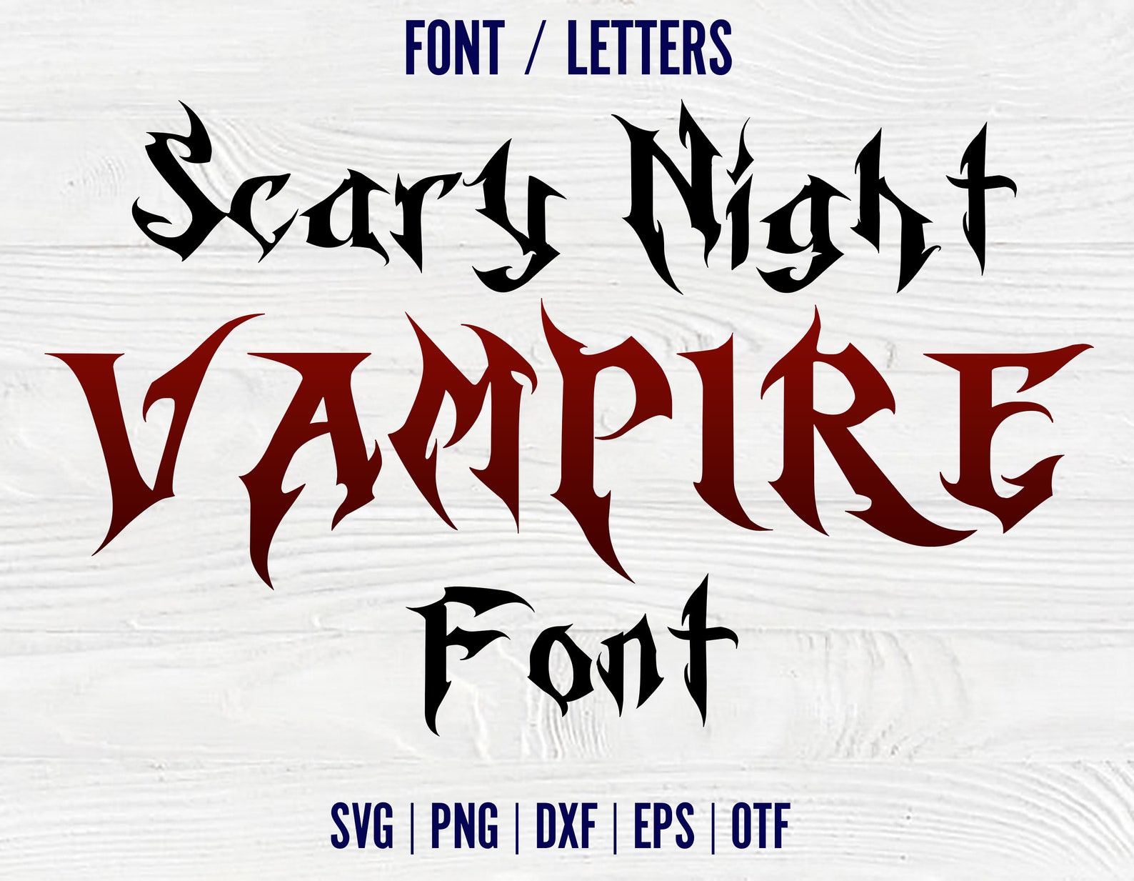 Vampire Font Otf Vampire Svg Letters Halloween Shirt Svg - Etsy Australia