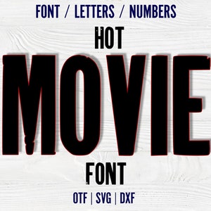 Movie Font Otf Movie Letters SVG Jokers Font Install Cricut Jokers SVG ...