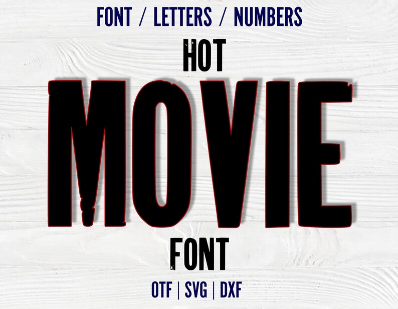 Movie Font Otf Movie Letters SVG Jokers Font Install Cricut Jokers SVG ...