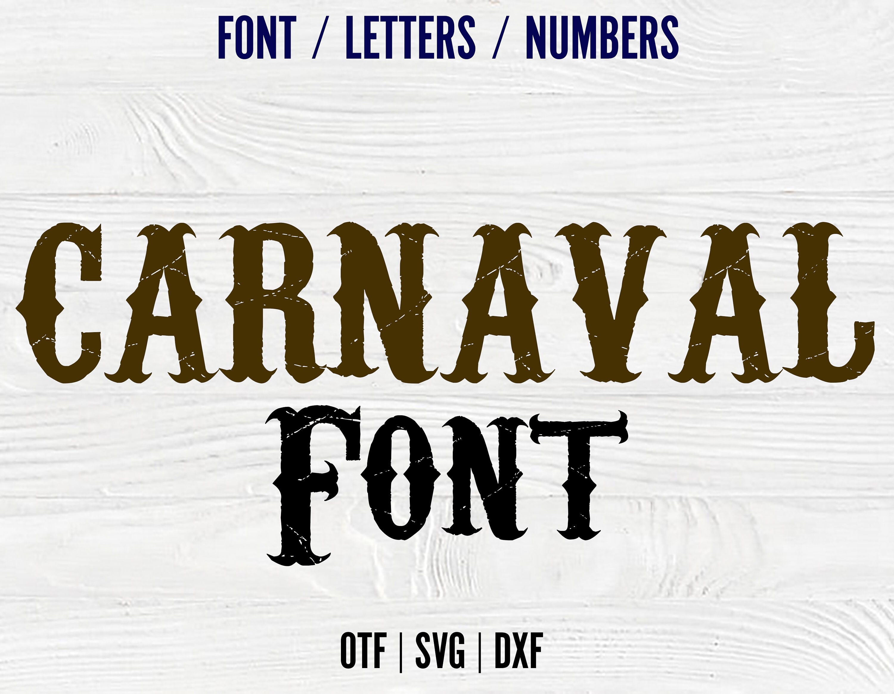 Carnival Font Otf Vintage Carnival SVG Letters Western Letters - Etsy