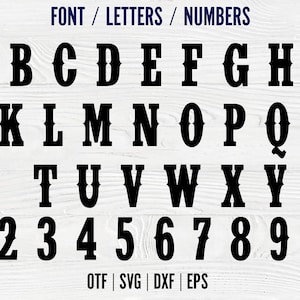 Western Font OTF, Western Letters SVG Vintage Cowboy Font Svg Cowboy ...