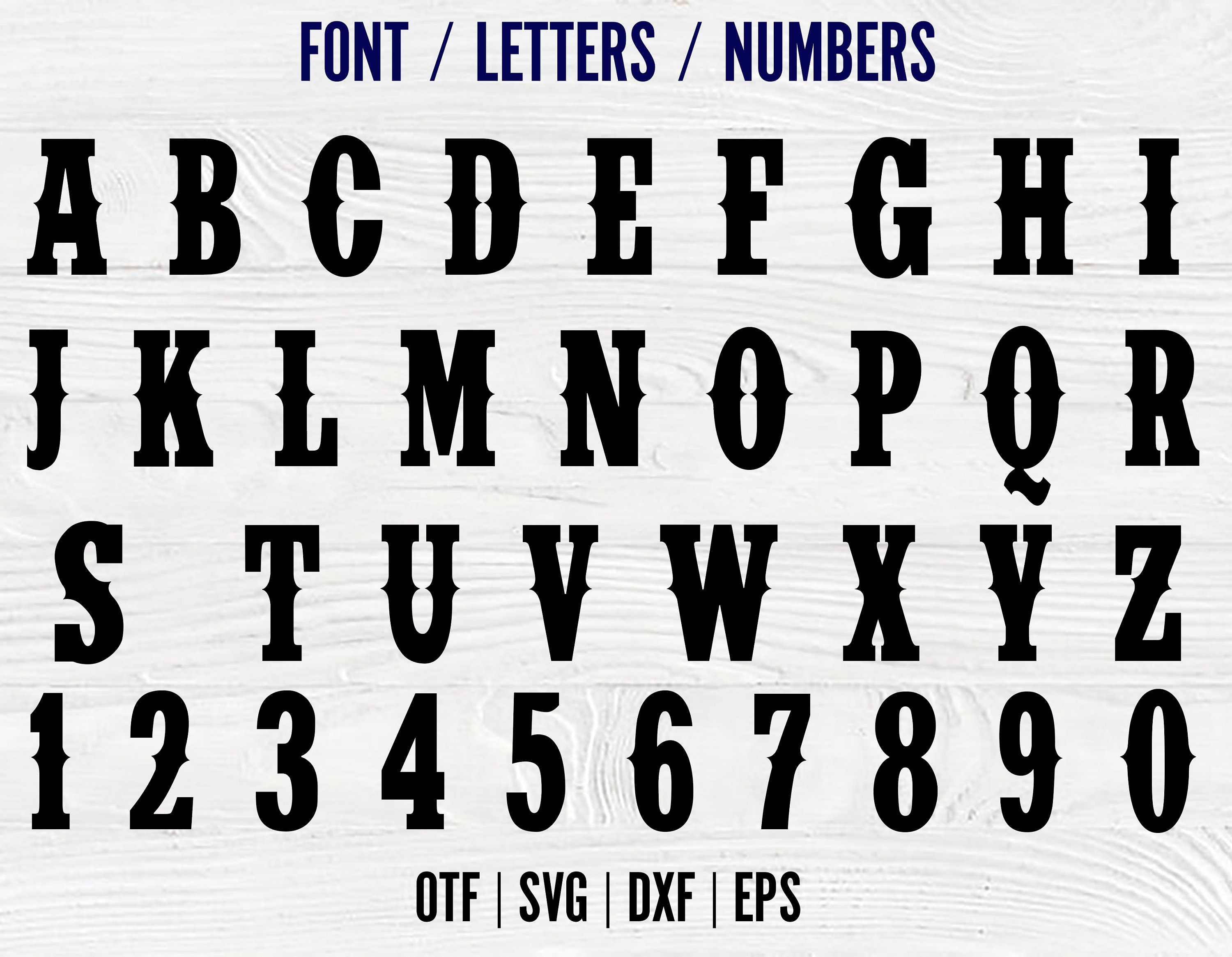 Western Font OTF Western Letters SVG Vintage Cowboy Font Svg - Etsy