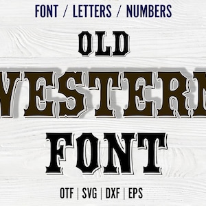 Western Font OTF, Western Letters SVG Cricut Cowboy Font Svg Cowboy Svg ...