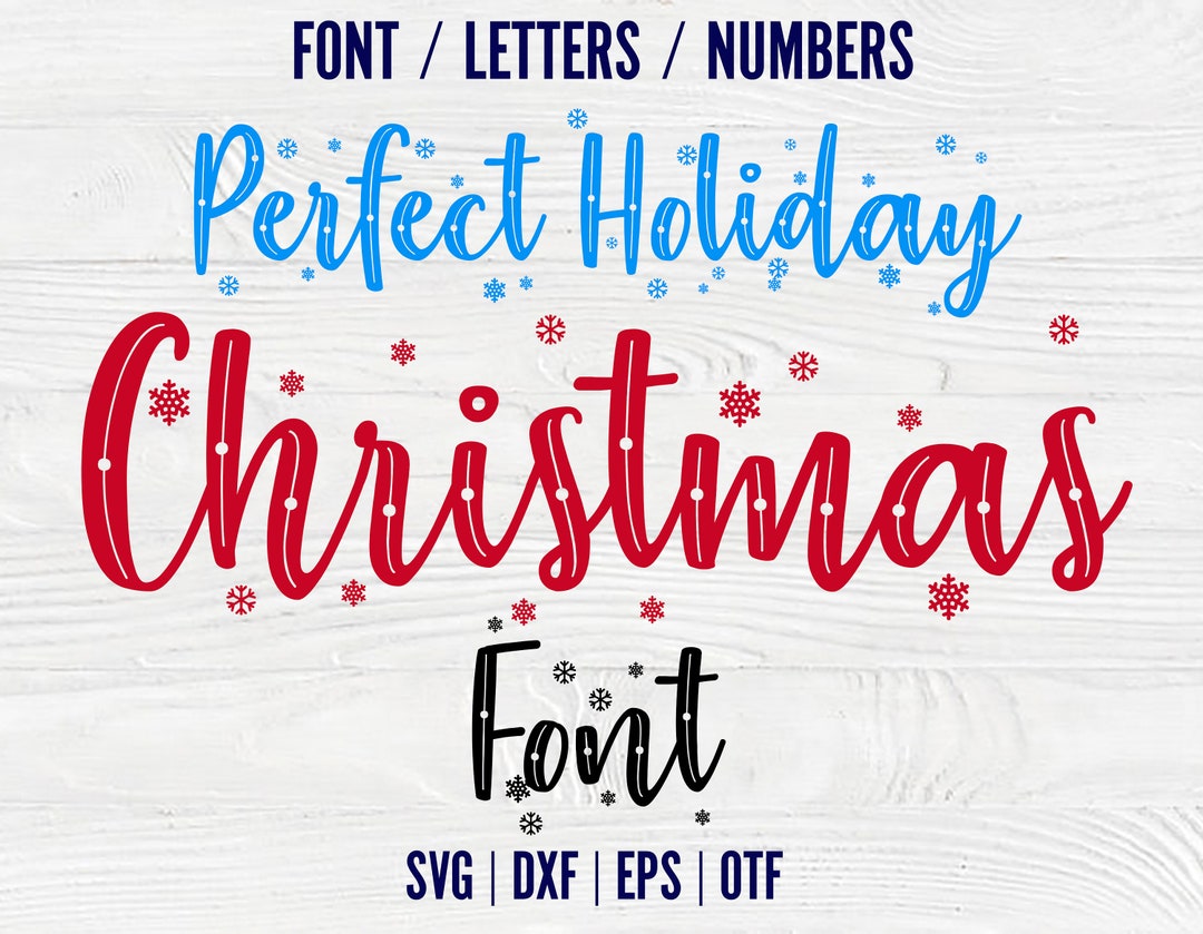 Chistmas Font Svg Snowinter Letters Svg Christmas SVG Letters Cricut ...