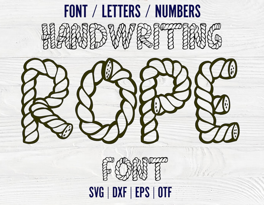 Handwriting Font OTF, Rope Font Svg Cowboy Svg Letters Western Font OTF ...
