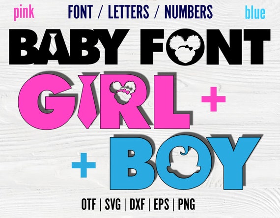 Baby Font Set Afro Baby Boss Girl Font OTF Boss Boy Baby Font - Etsy