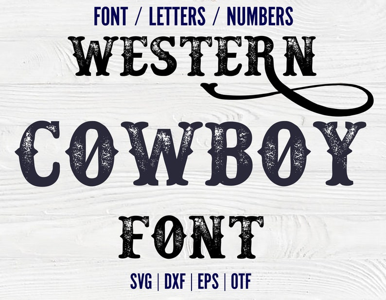 Letras occidentales SVG Cowboy Font Svg Cowboy Svg Letras Cricut ...