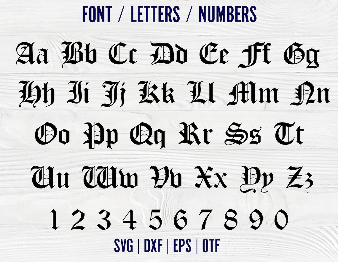 Old London Font Svg Decorative Letters SVG Alphabet Decorative - Etsy