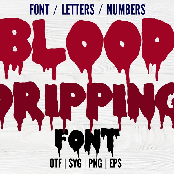 Dripping Letters - Etsy