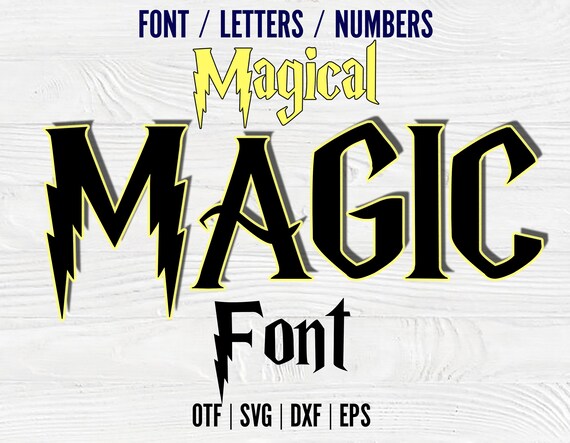 Magic Font Font OTF Magical Letters SVG Cricut Cut Magic - Etsy Australia