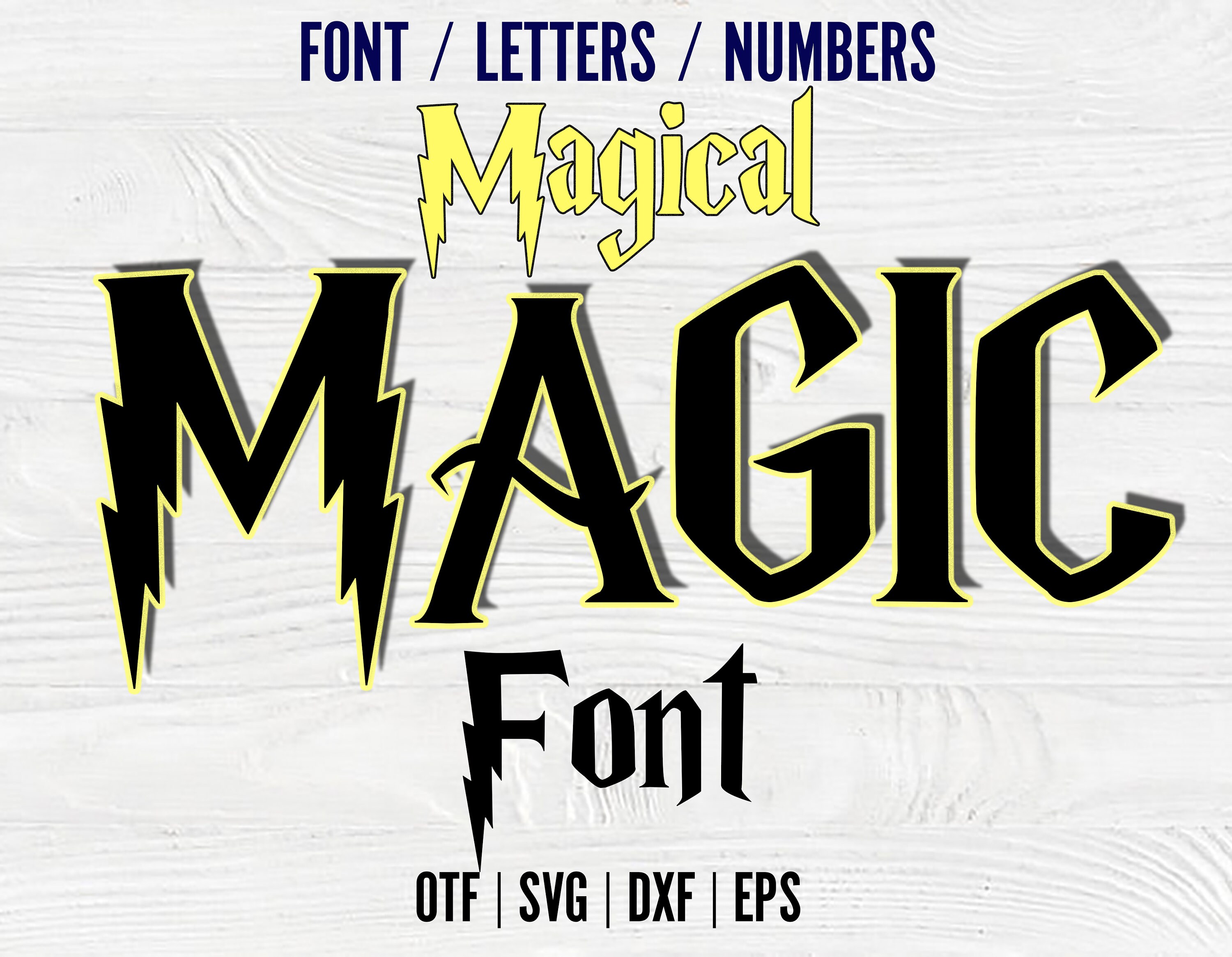 Magic Font Font OTF Magical Letters SVG Cricut Cut Magic - Etsy Australia