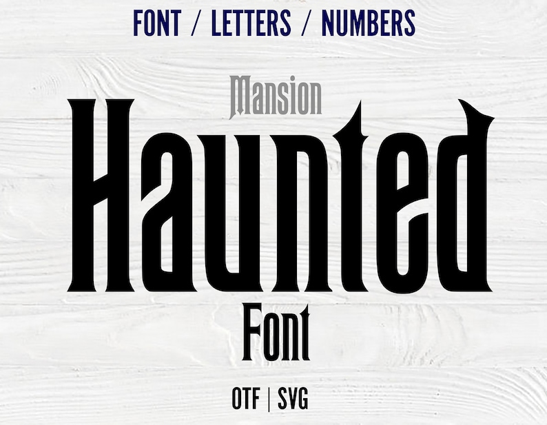 Haunted Font Otf Haunted Letters Svg Halloween Font Svg Haunted Svg ...