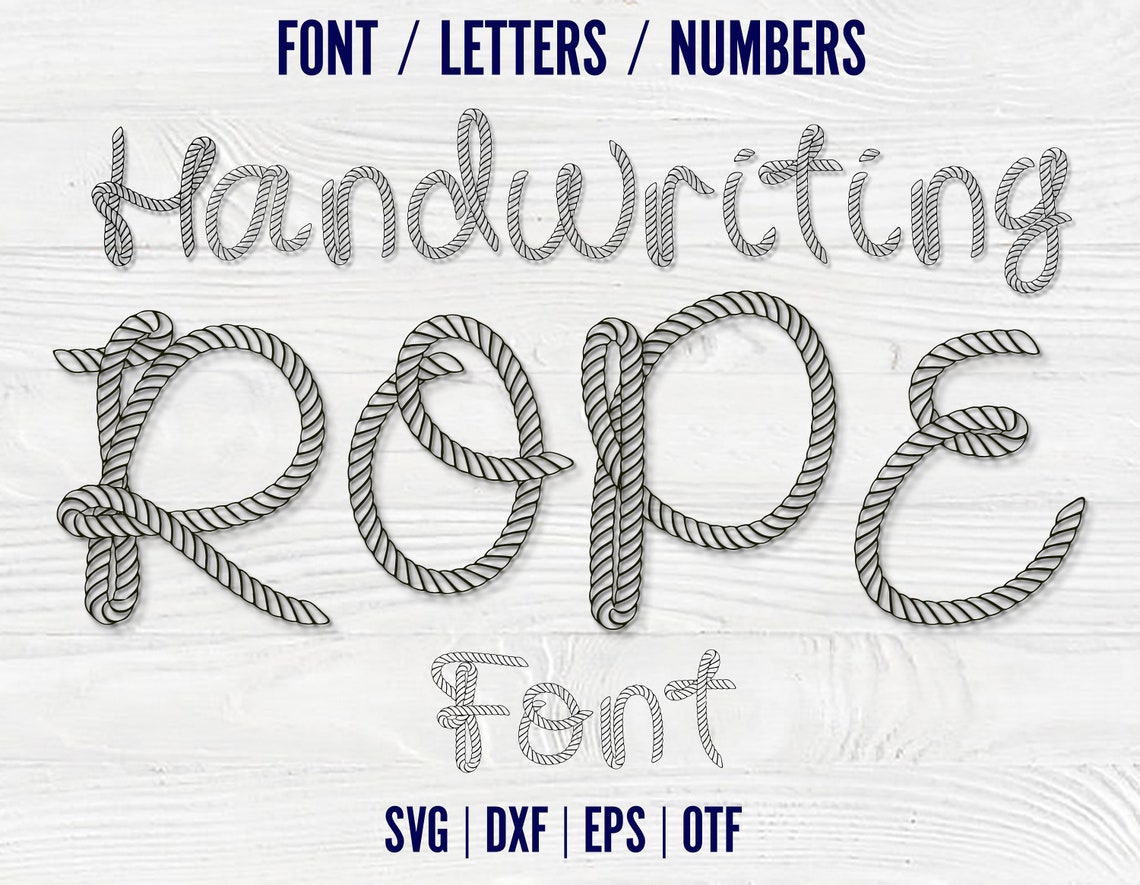 Cowboy Rope Fonts Bundle Handwriting Font Svg Rope Font Otf - Etsy