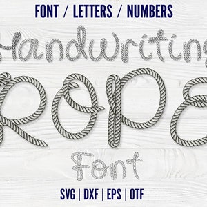 Cowboy Rope Fonts Bundle Handwriting Font Svg Rope Font Otf Rope ...
