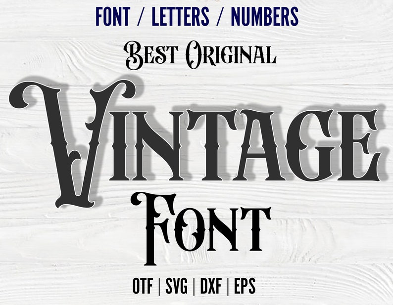 Vintage Font Otf Vintage Svg Letters Cricut Western SVG Font - Etsy