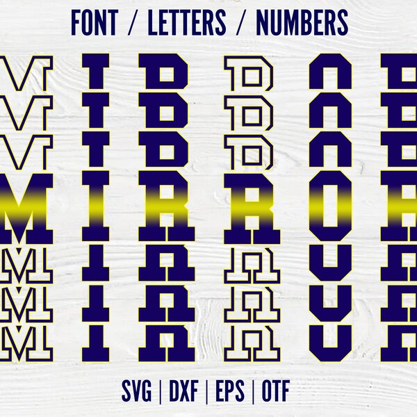 Mirror Letters - Etsy