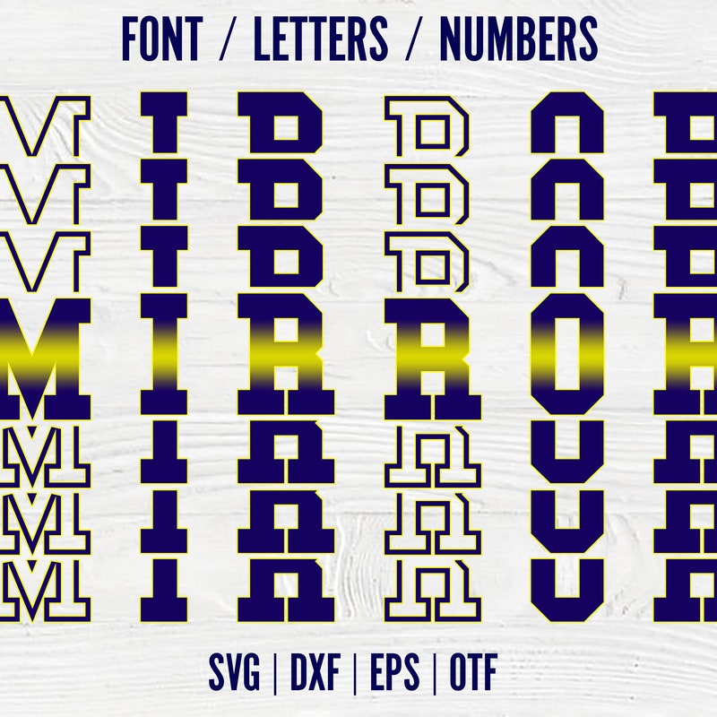 Mirror Letters - Etsy