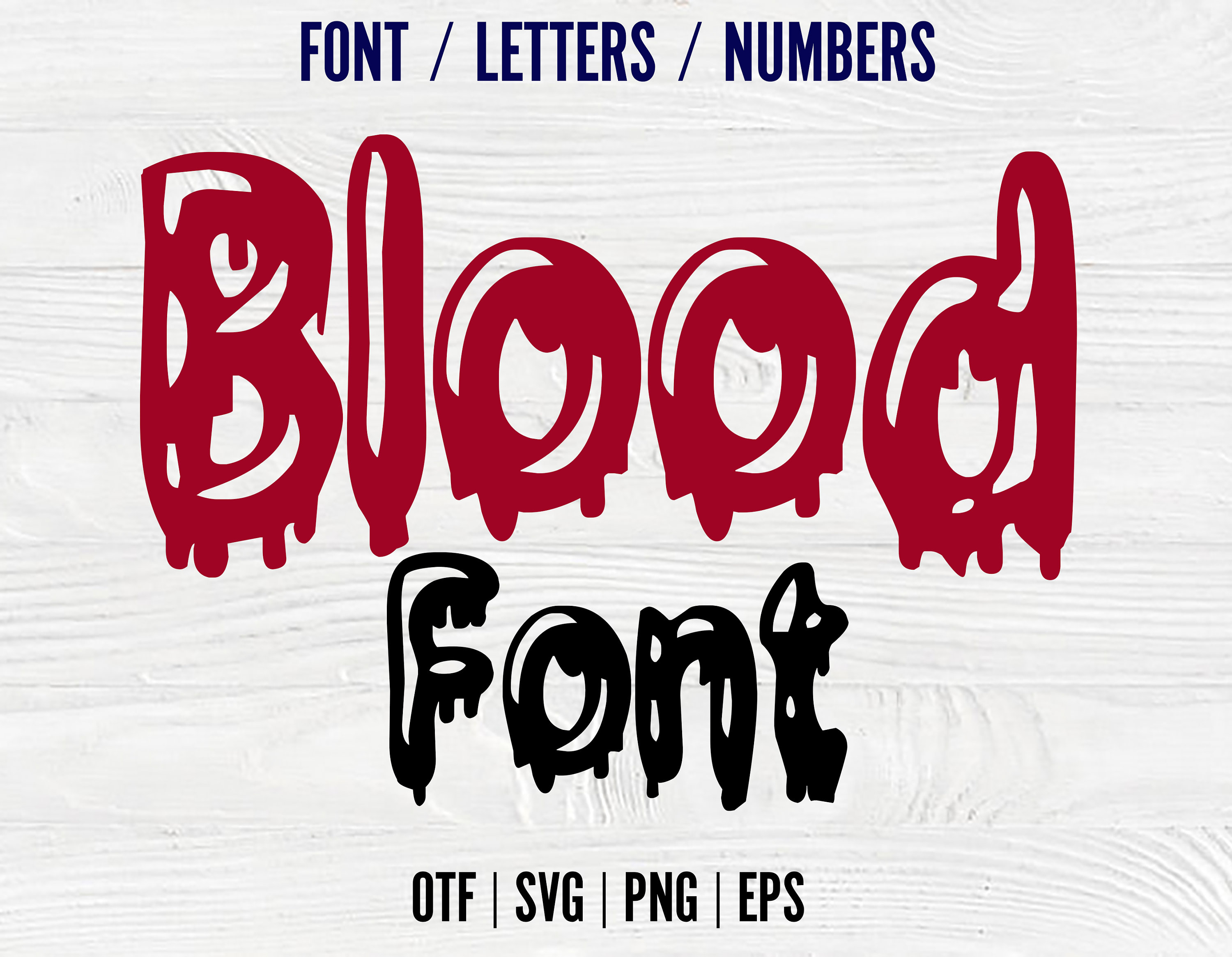 Dripping Blood Fonts Set Dripping Font OTF SVG Cricut Cut - Etsy