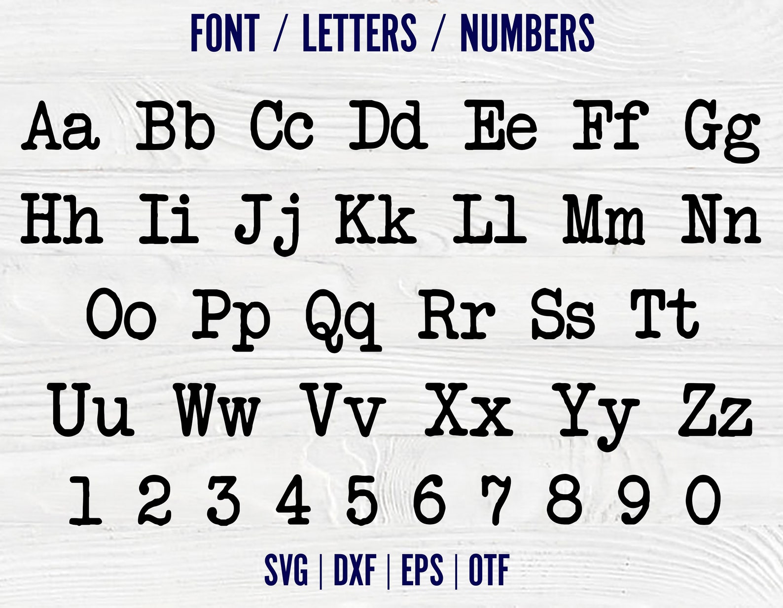 Typewriter SVG Alphabet Letters Cricut Font Cut Typewriter Font OTF SVG ...