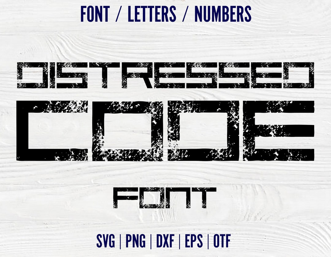Distressed Font Otf Distressed SVG Letters Png Letters Distressed ...