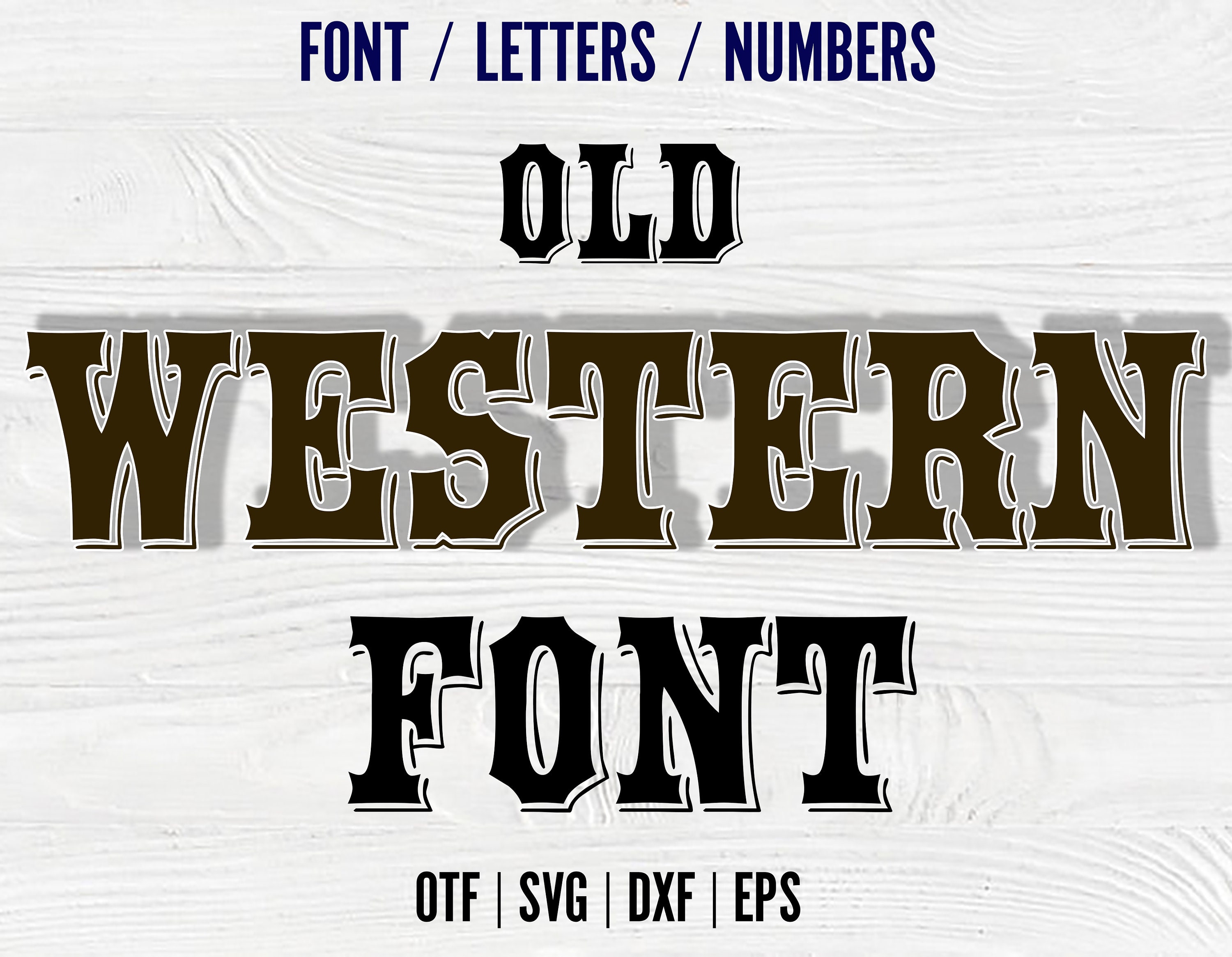 Vintage Western Bundle Western Font OTF Western Letters SVG - Etsy