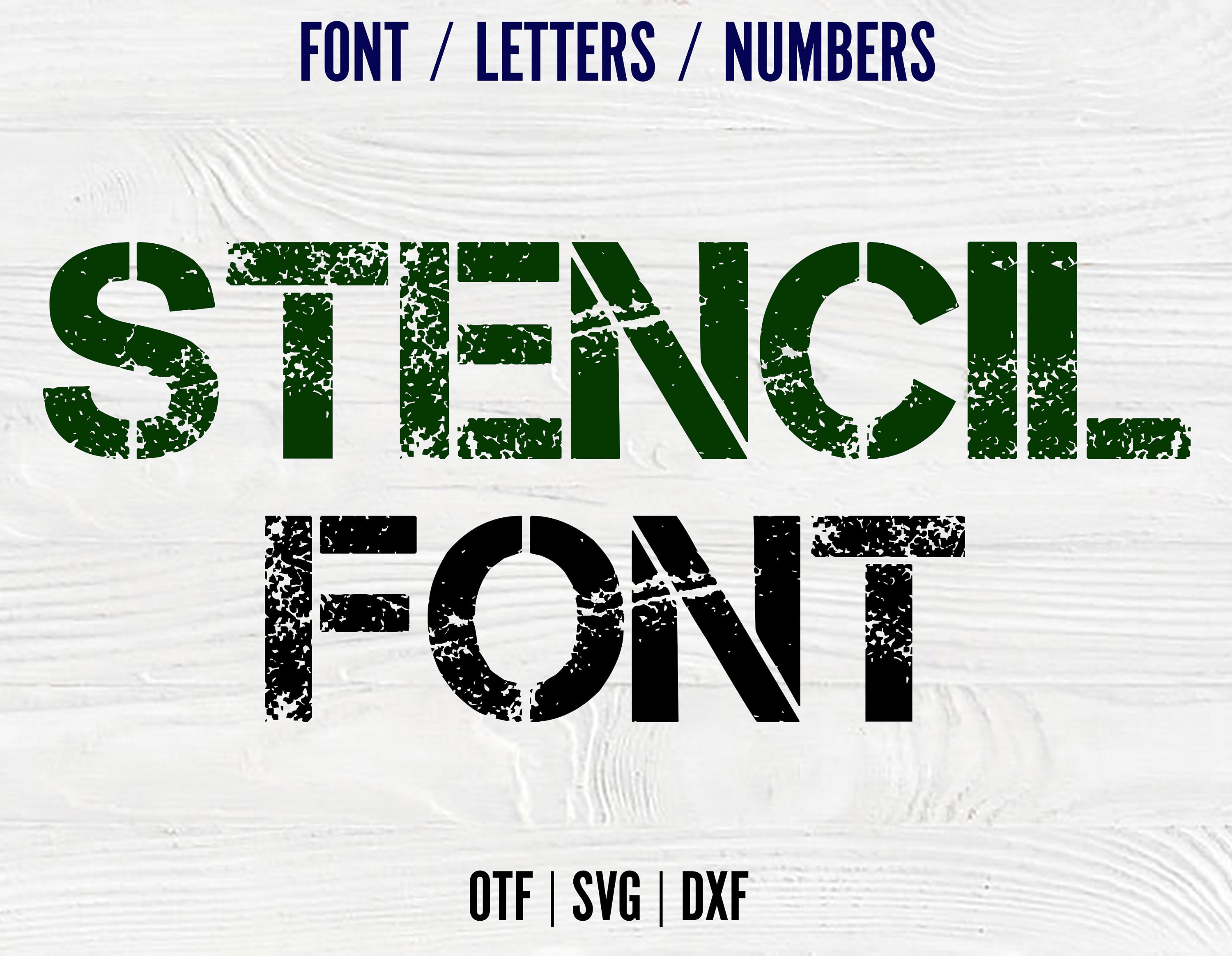 Stencil Font Svg Stencil Letters SVG Alphabet Decorative Font OTF ...