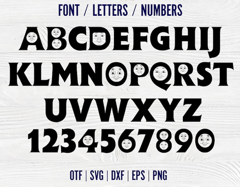 Train Font OTF Train Letters SVG Cricut Train Logo - Etsy