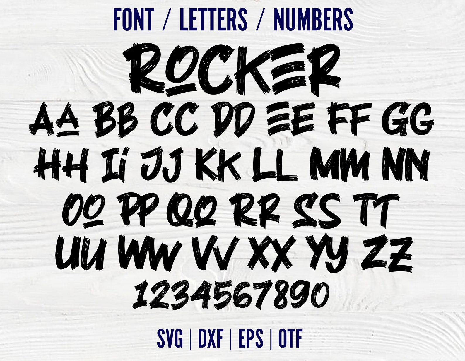 Rock Font OTF Rock Letters SVG Rocker Font Svg Rock Svg - Etsy