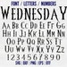 Wednesday Font, Wednesday Letters Svg Cricut, Wednesday Svg, Gothic ...