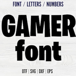 Gamer Svg Letters Cricut Cut Gamer Font Otf Video Game Font Svg ...