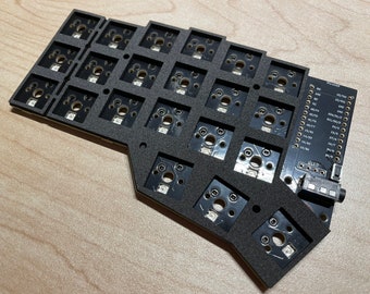 3D Printed Custom Keyboard Case & Plate for CRKBD Corne V3 6 Columns 42 ...