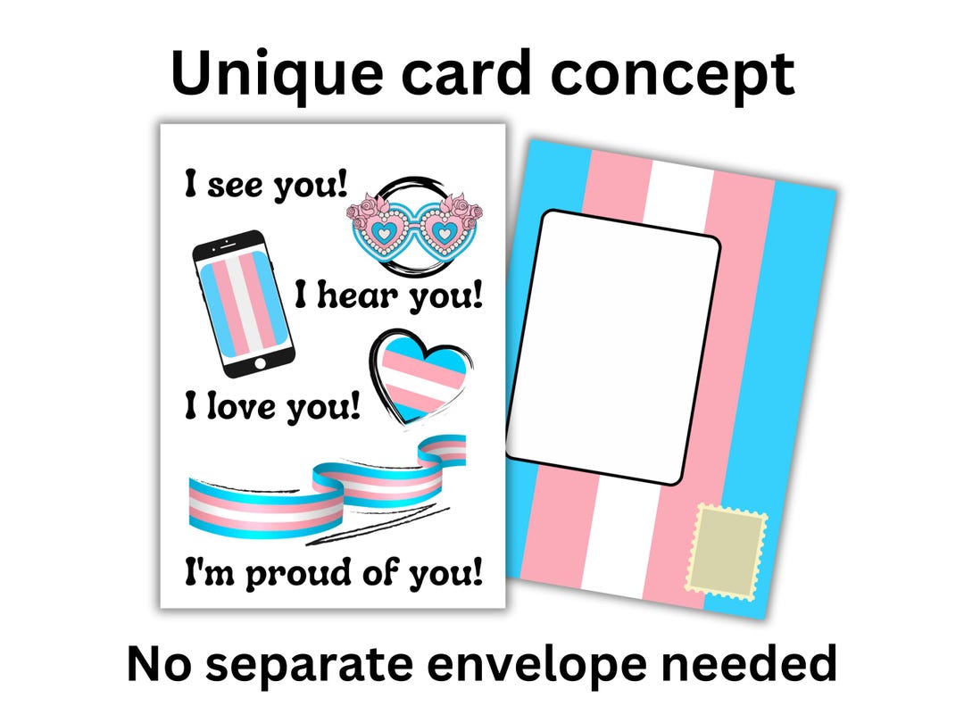 Transgender Birthday Card: LGBTQ+ Inclusive Design - Etsy