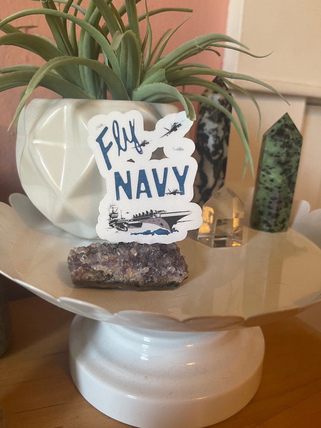 Fly Navy Waterproof Vinyl Sticker, Laptop Decal - Etsy