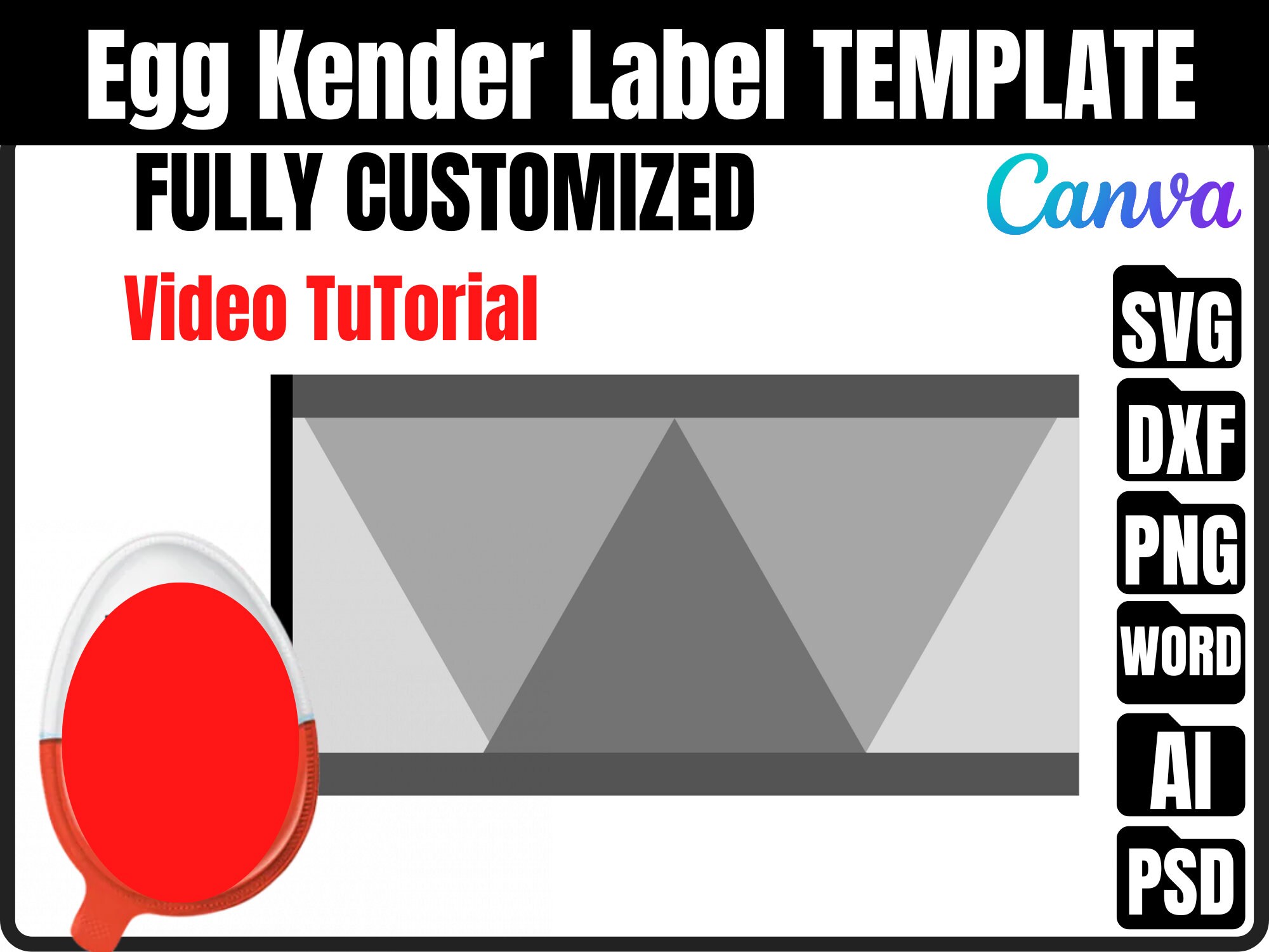 Cinder Egg Holder Template, Chocolate Egg Holder Template, Chip Bag ...