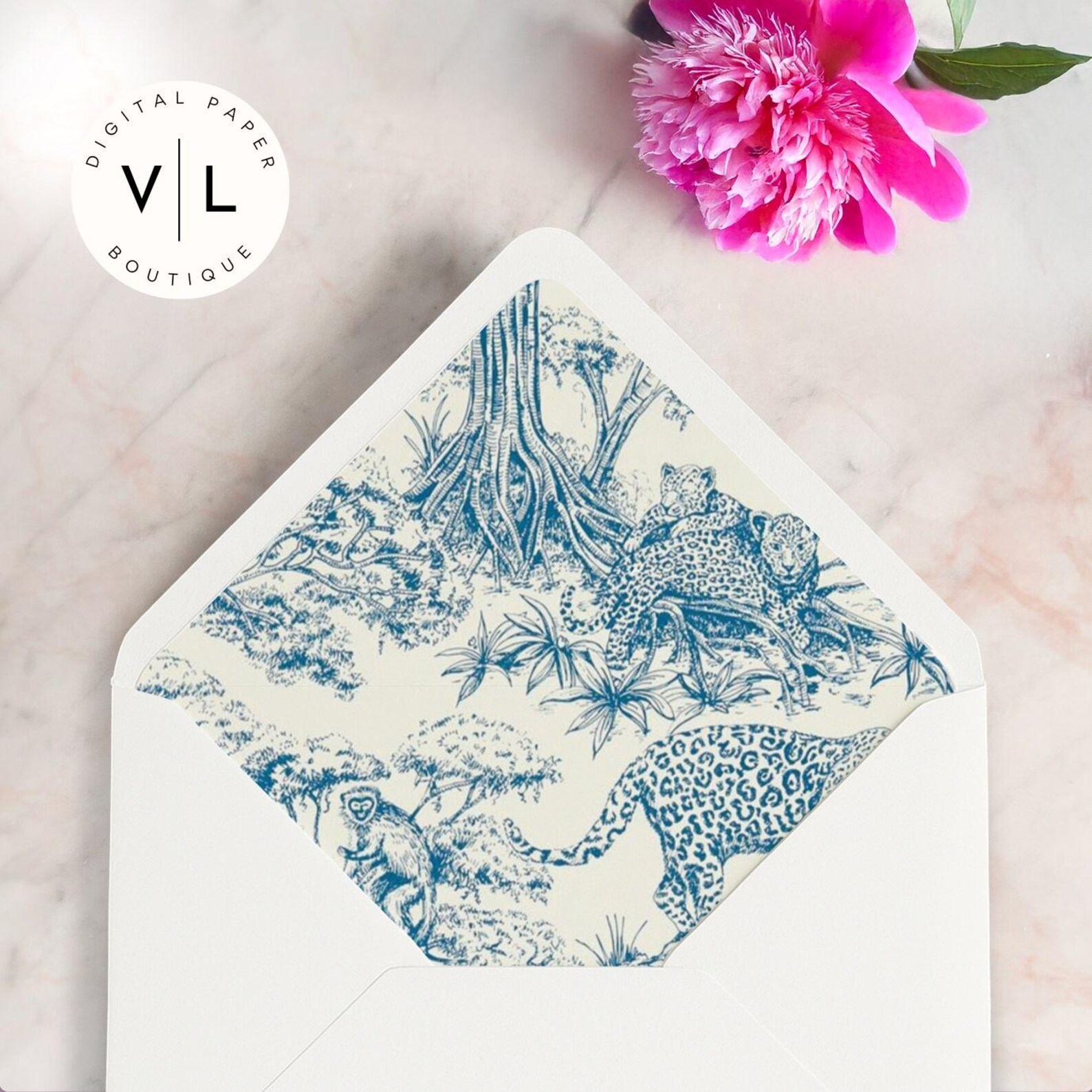 Wildlife-inspired Envelope Liners | Printable Templates for Different ...