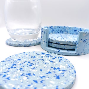 Terrazzo Round Coasters - Etsy