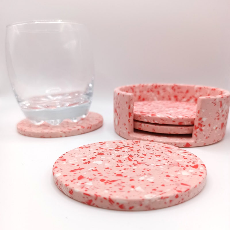 Hot Pink Coasters - Etsy