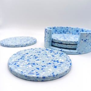 Terrazzo Round Coasters - Etsy