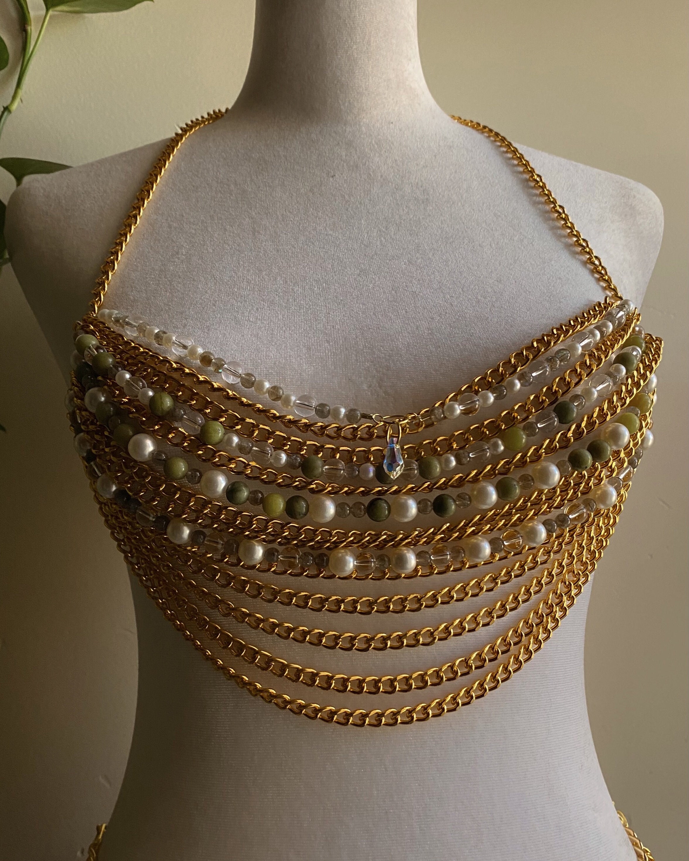 Mila 2 Halter Top | Beaded Top | Festival Fashion | Body Jewelry | Jade ...