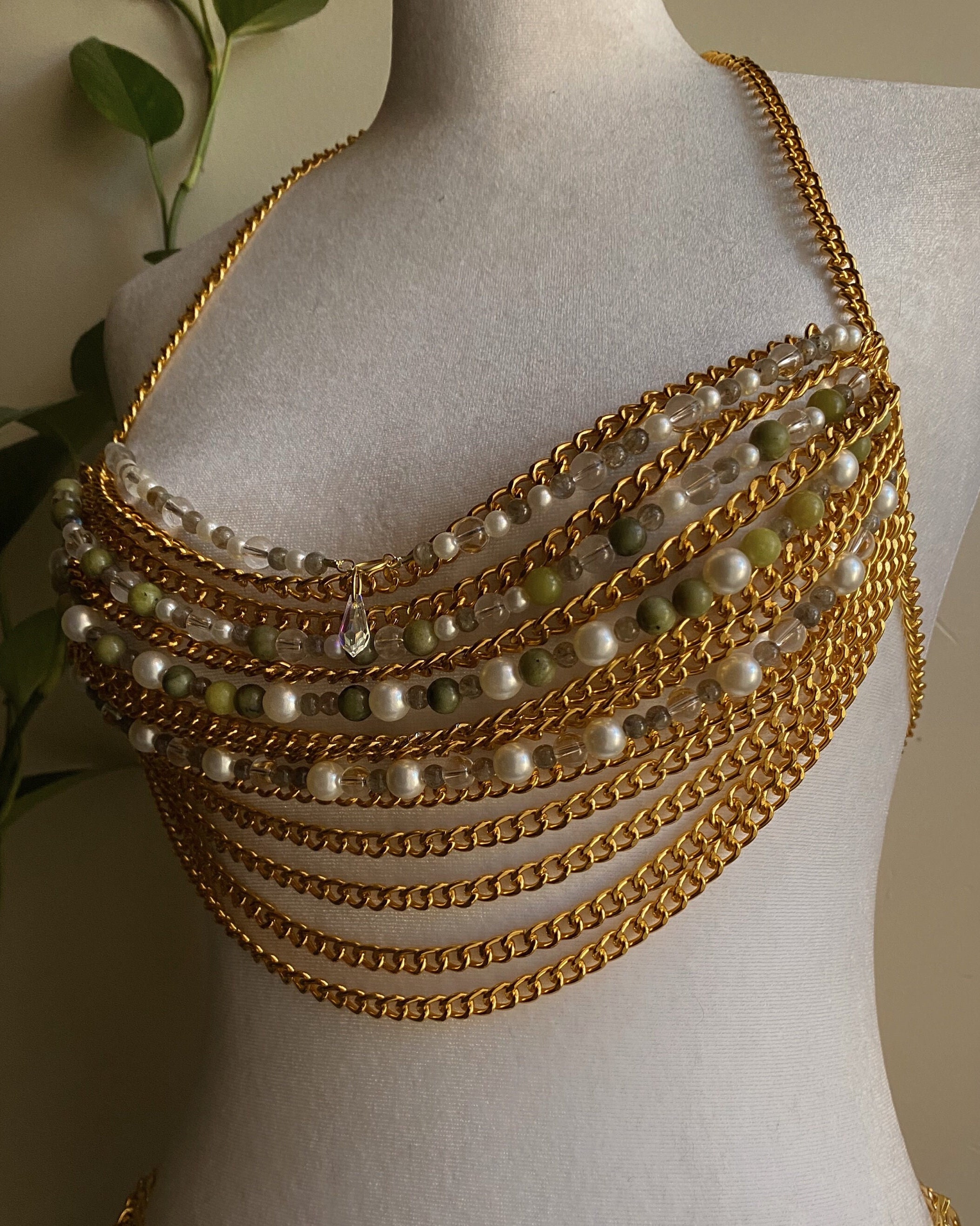 Mila 2 Halter Top | Beaded Top | Festival Fashion | Body Jewelry | Jade ...