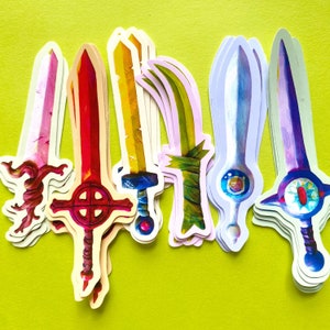 Adventure Time Swords Stickers 9CM Vinyl Sticker - Etsy